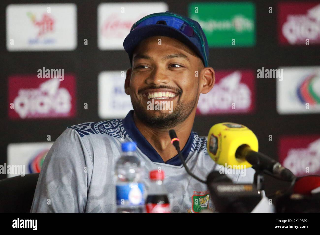 Bangladesh T20 Team Captain Najmul Hasan Shanto attends pre match press ...