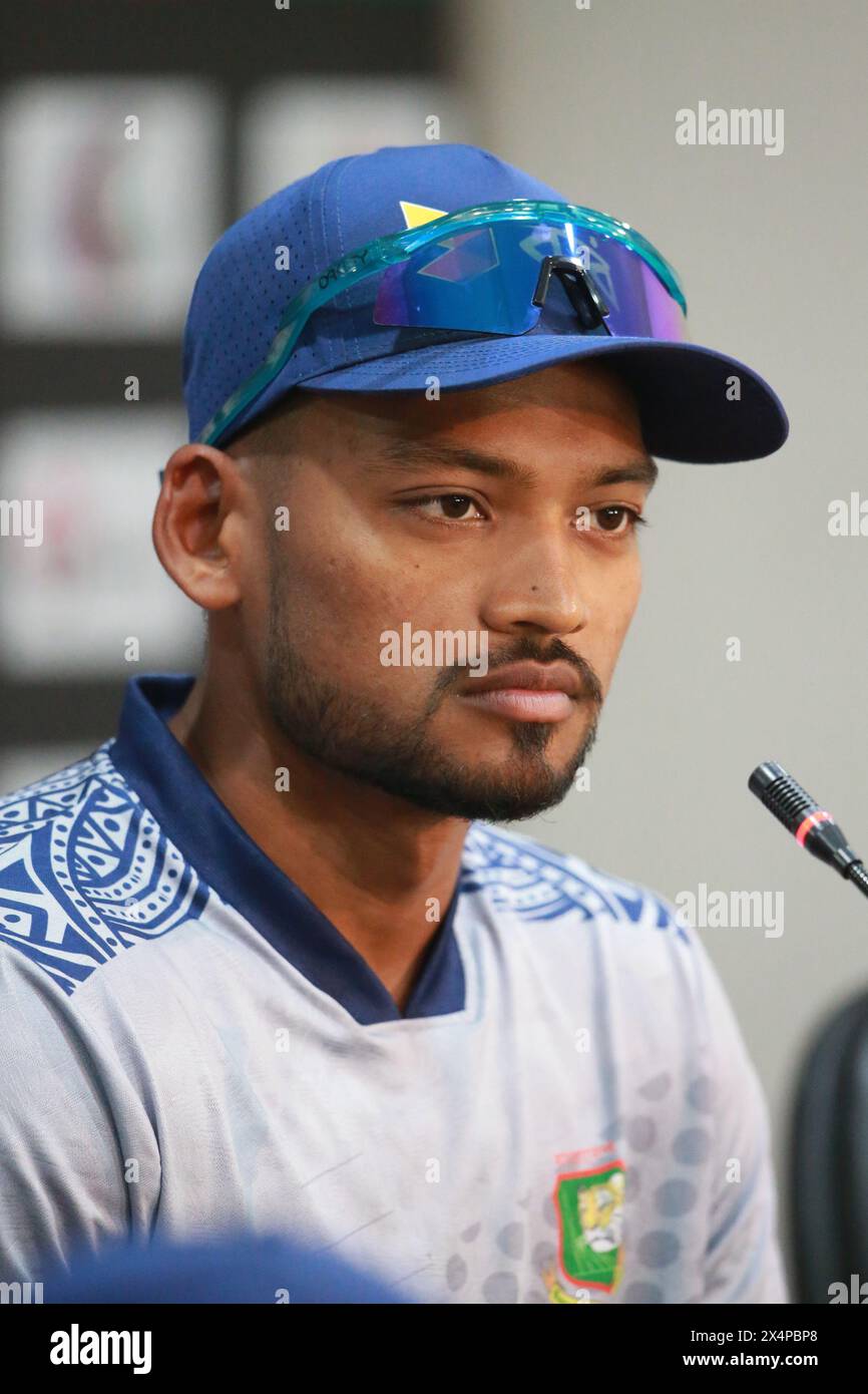Bangladesh T20 Team Captain Najmul Hasan Shanto attends pre match press ...