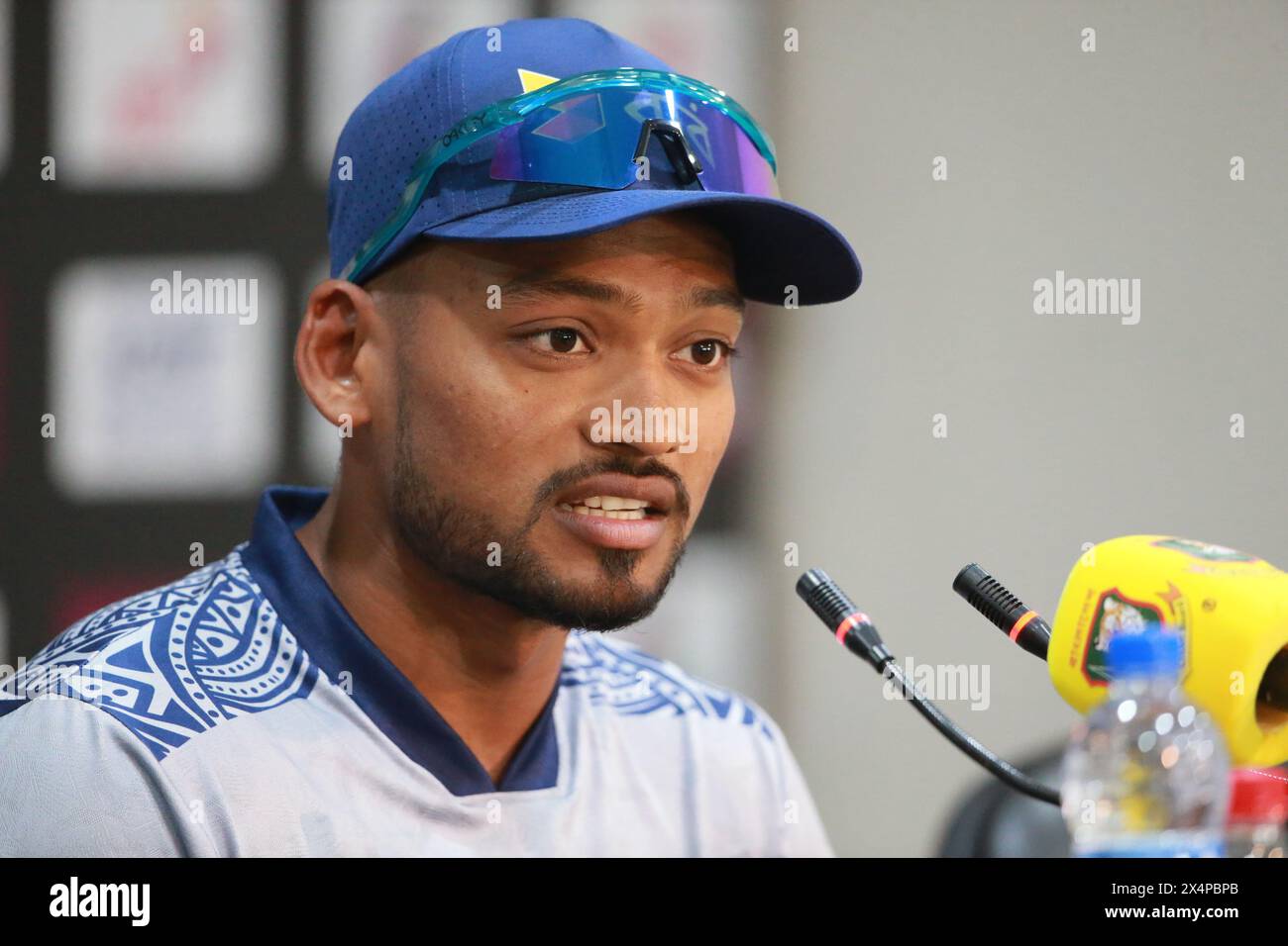 Bangladesh T20 Team Captain Najmul Hasan Shanto attends pre match press ...