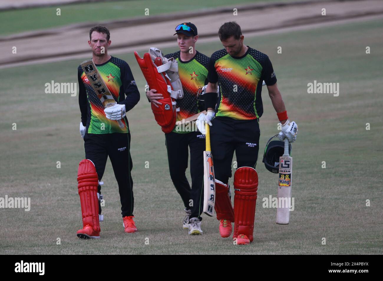 Zimbabwe T20 Team Players from Left Sean Williams, Jonathan Campbell ...