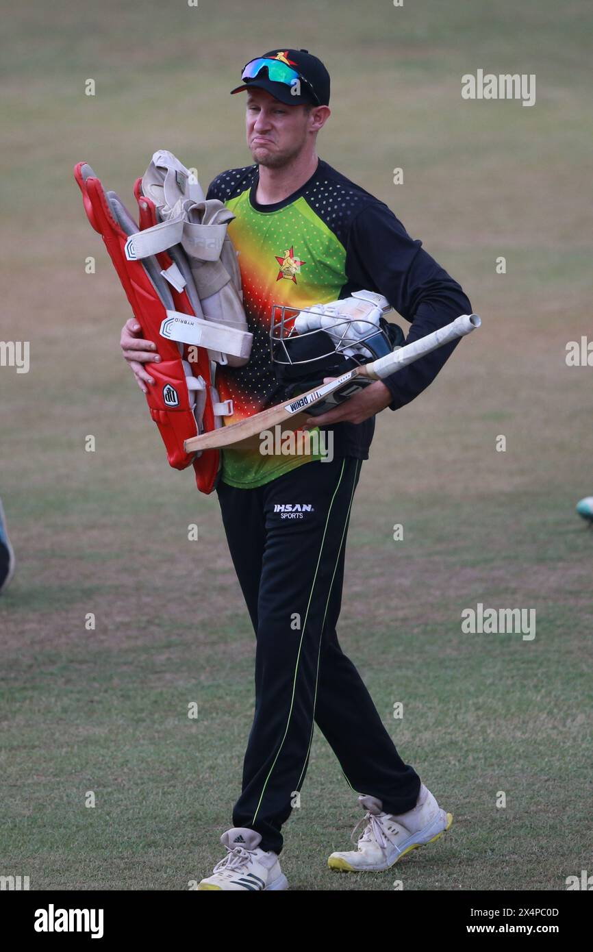 Zimbabwe T20 Team Player Jonathan Campbell attends Practice session at ...