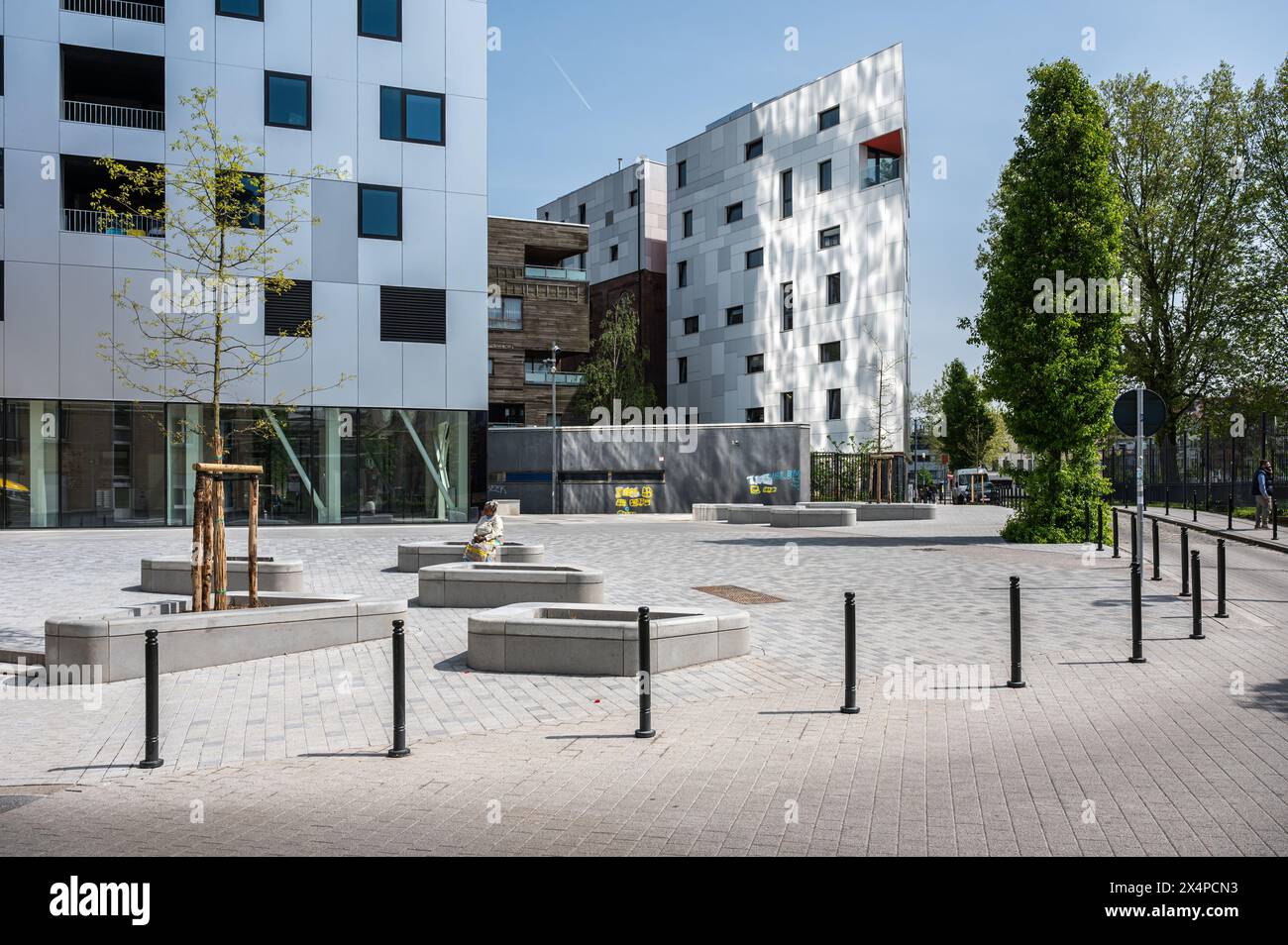 Brussels Capital Region, Belgium - May 1, 2024 - Contemporary building ...