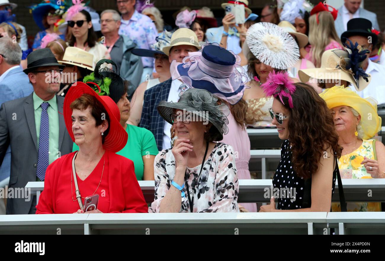 Louisville, United States. 03rd May, 2024. Horse racing watch their ...
