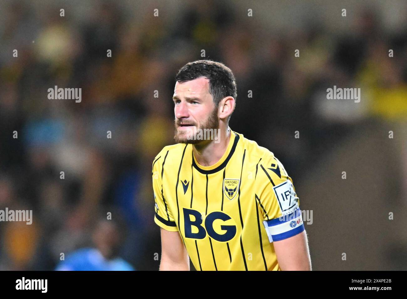 Elliot Moore (5 Oxford United) looks on during the Sky Bet League 1 ...