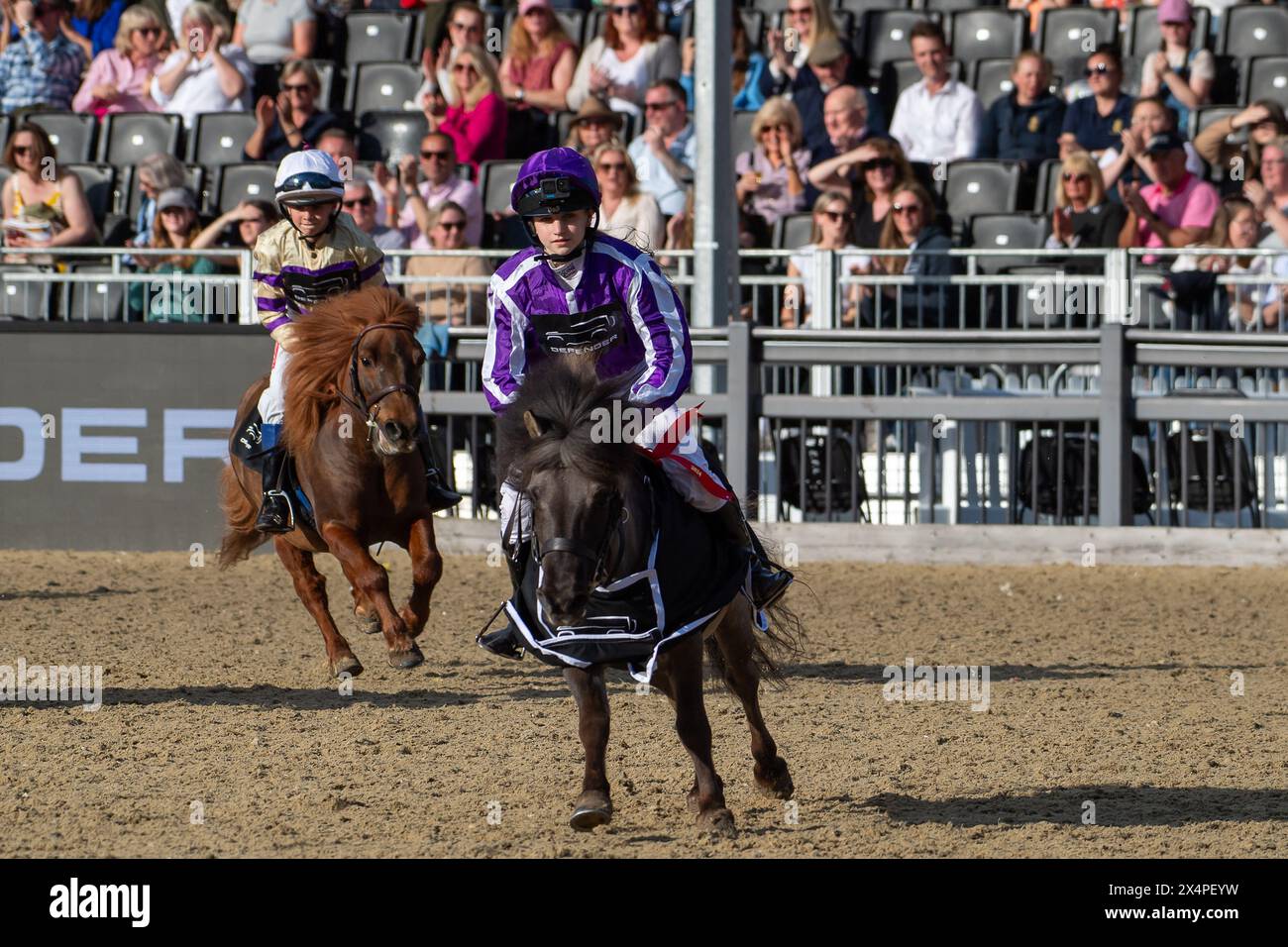 Windsor, Berkshire, UK. 4th May, 2024. The Defender Shetland Pony Grand National at Royal ...
