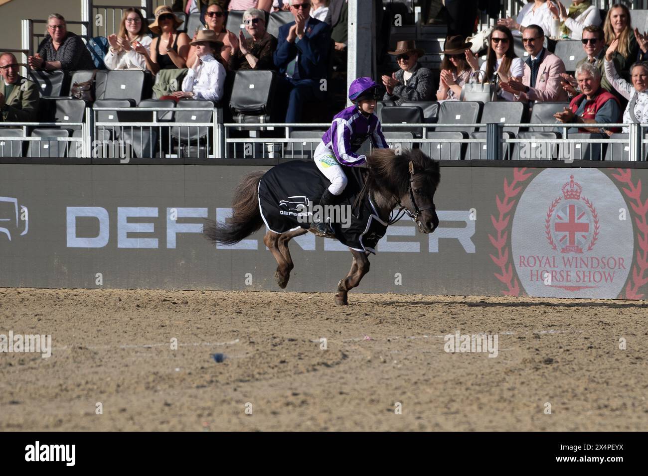 Windsor, Berkshire, UK. 4th May, 2024. The Defender Shetland Pony Grand ...