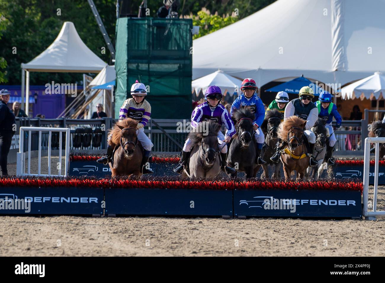 Windsor, Berkshire, UK. 4th May, 2024. The Defender Shetland Pony Grand National at Royal ...