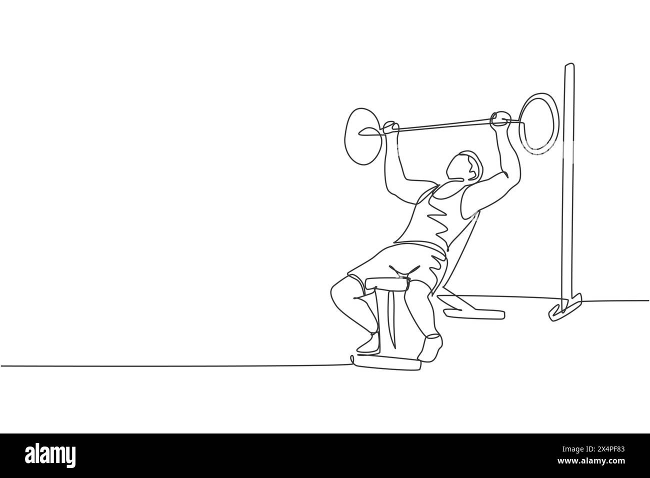 White background man fitness chest Stock Vector Images - Alamy