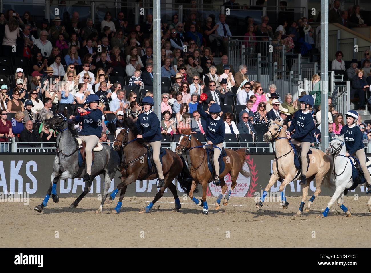 Windsor, Berkshire, UK. 4th May 2024. Team Scotland win the DAKS Pony Club Mountd Games ...