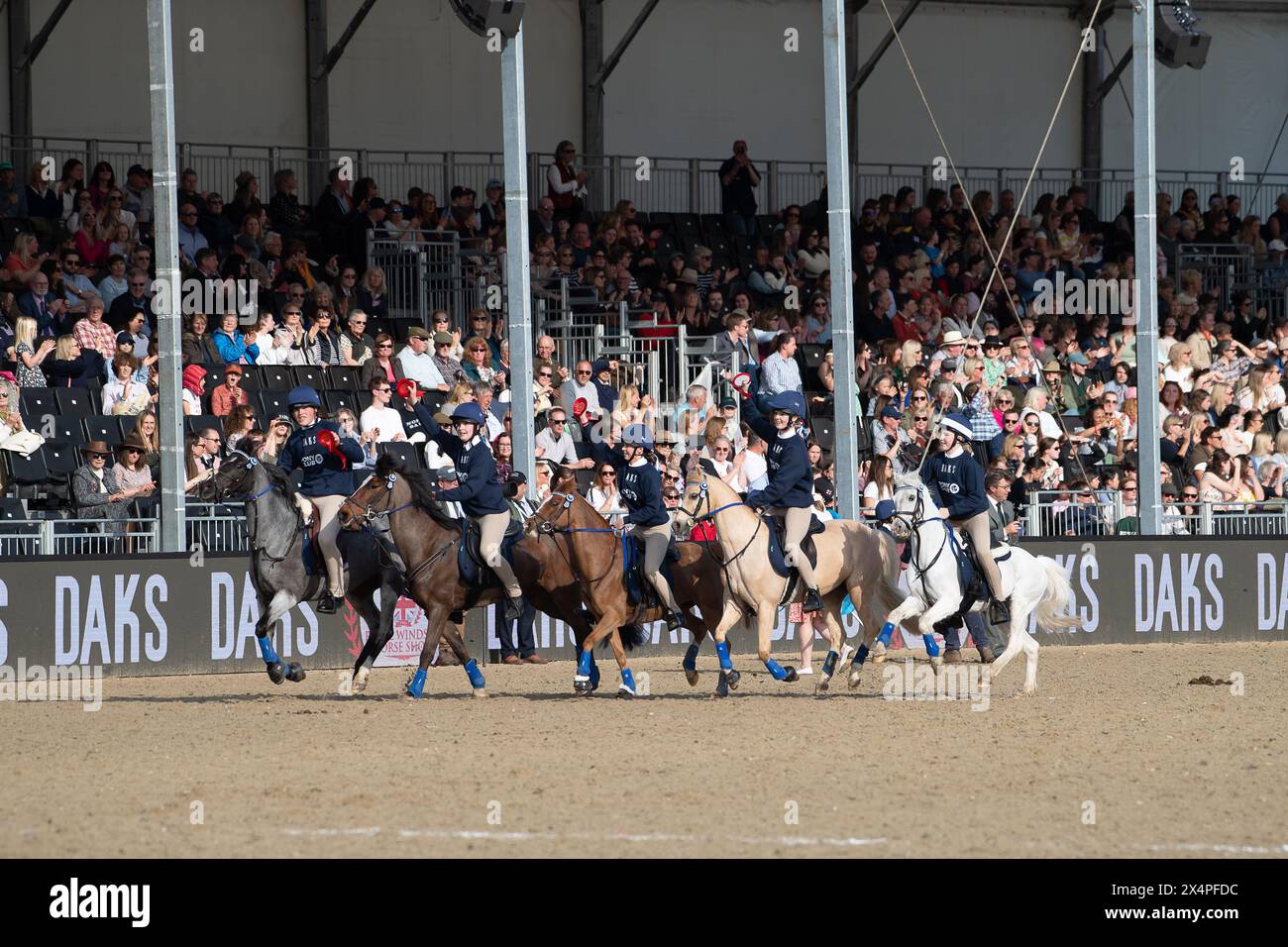Windsor, Berkshire, UK. 4th May 2024. Team Scotland win the DAKS Pony Club Mountd Games ...