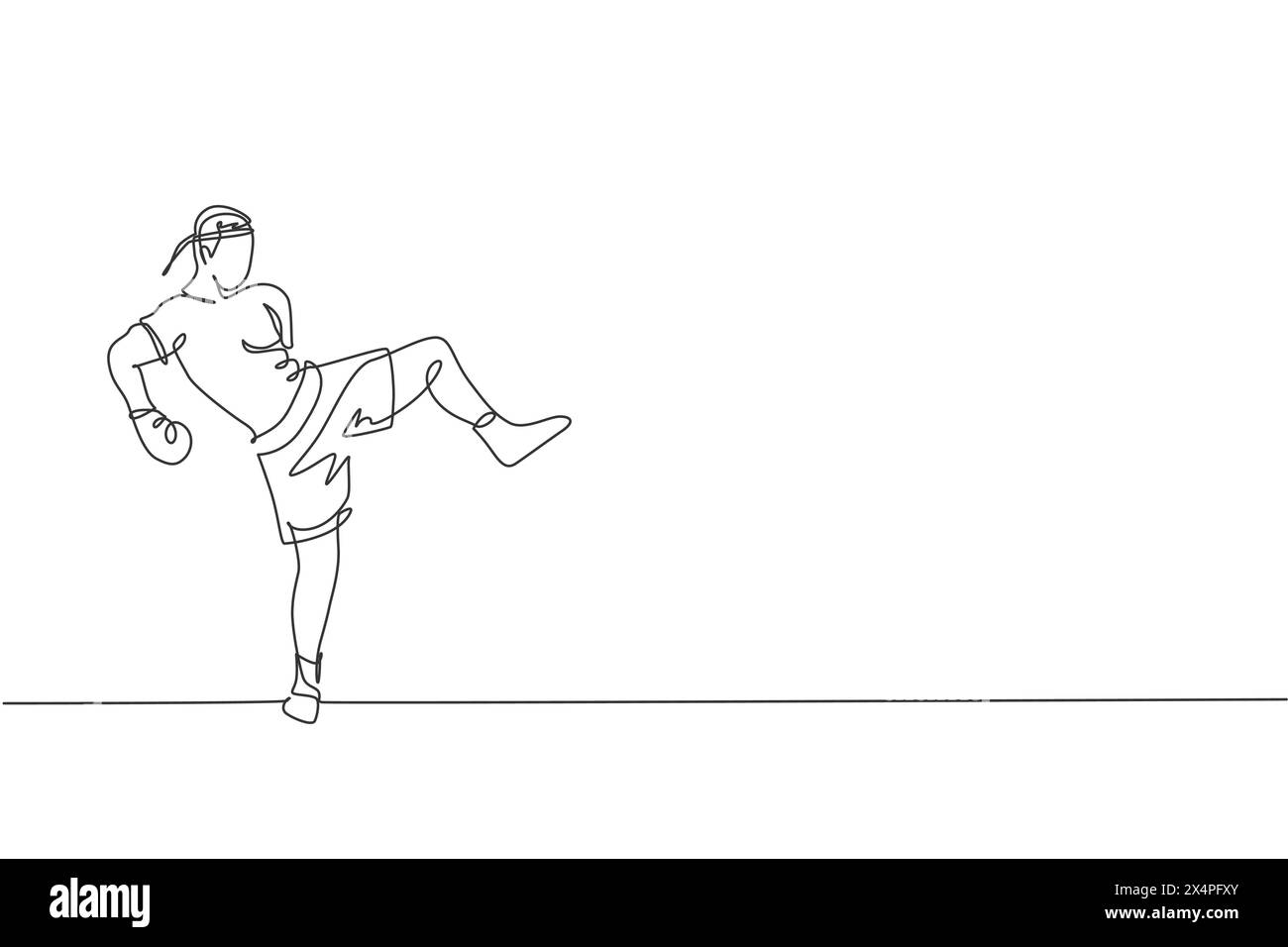 Boxer man sketch Black and White Stock Photos & Images - Alamy