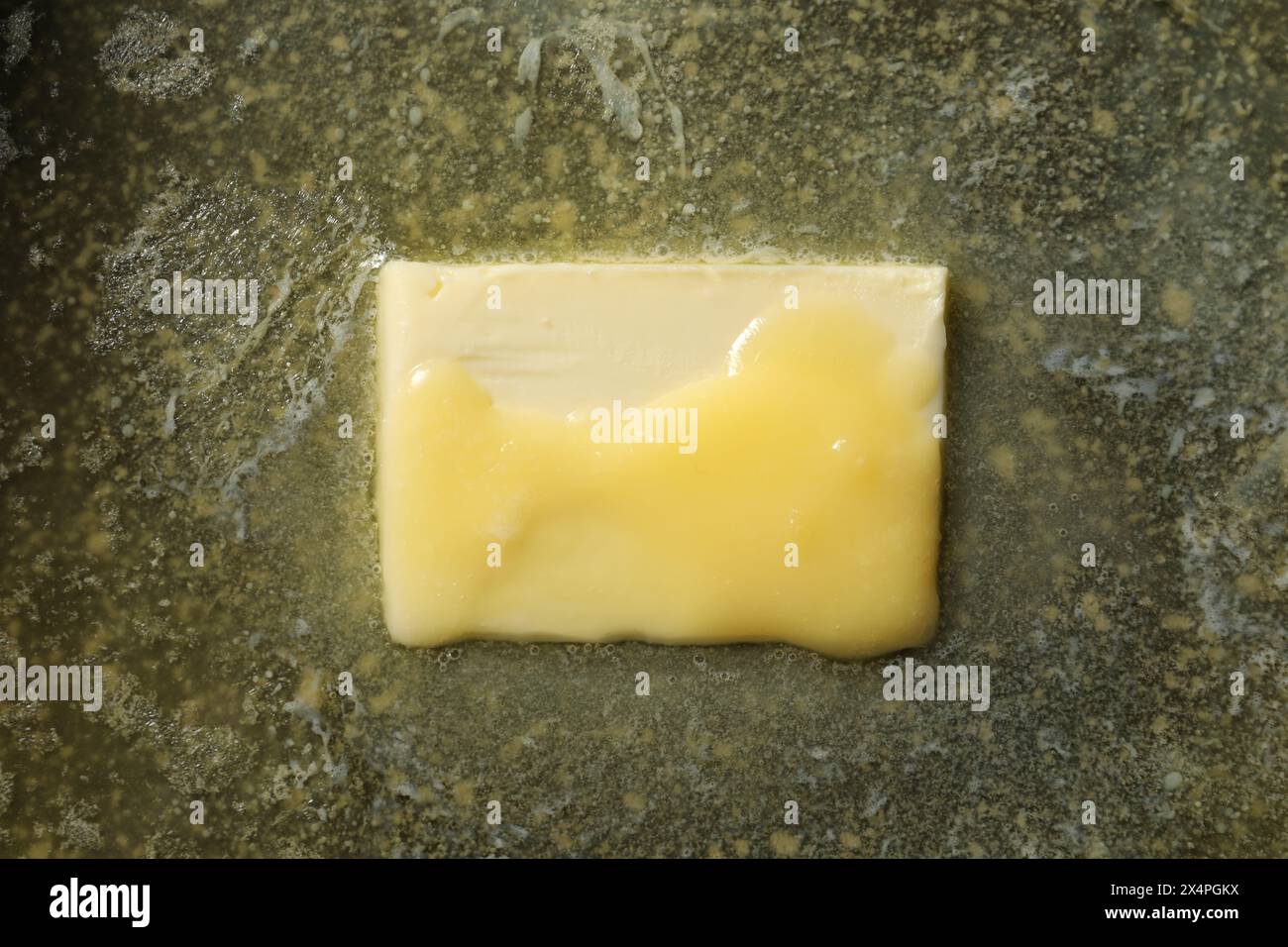 Tasty melting butter, top view. Dairy product Stock Photo - Alamy