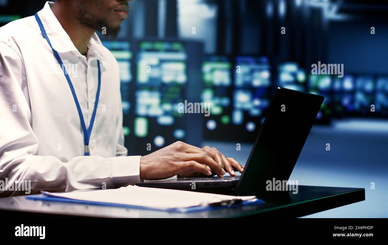 Engineer preventing strain on data center infrastructure caused by ...