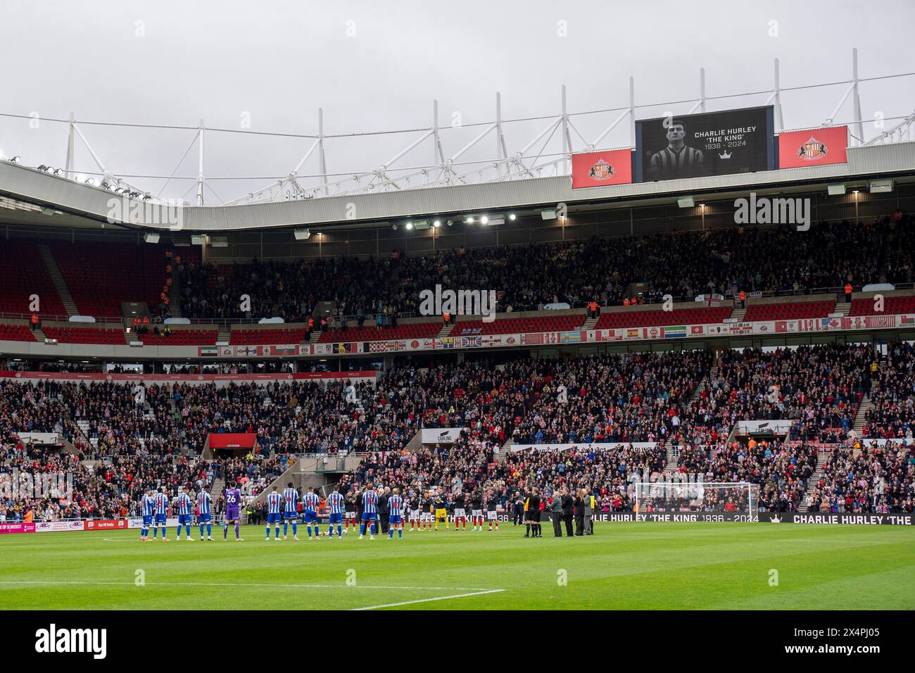 Sunderland, UK. 04th May, 2024. Tribute to Charlie Hurley ‘The King ...