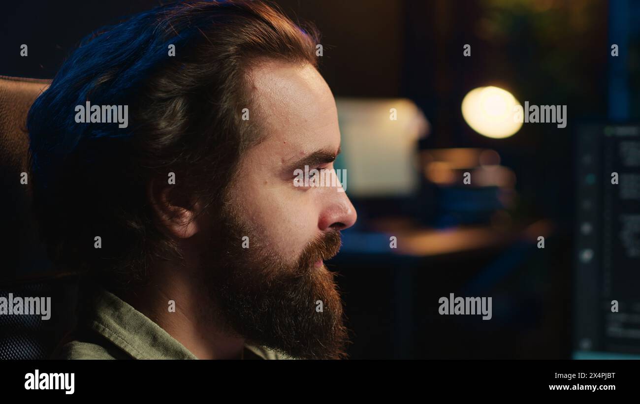 Man getting scared while programming after AI becomes sentient, afraid ...