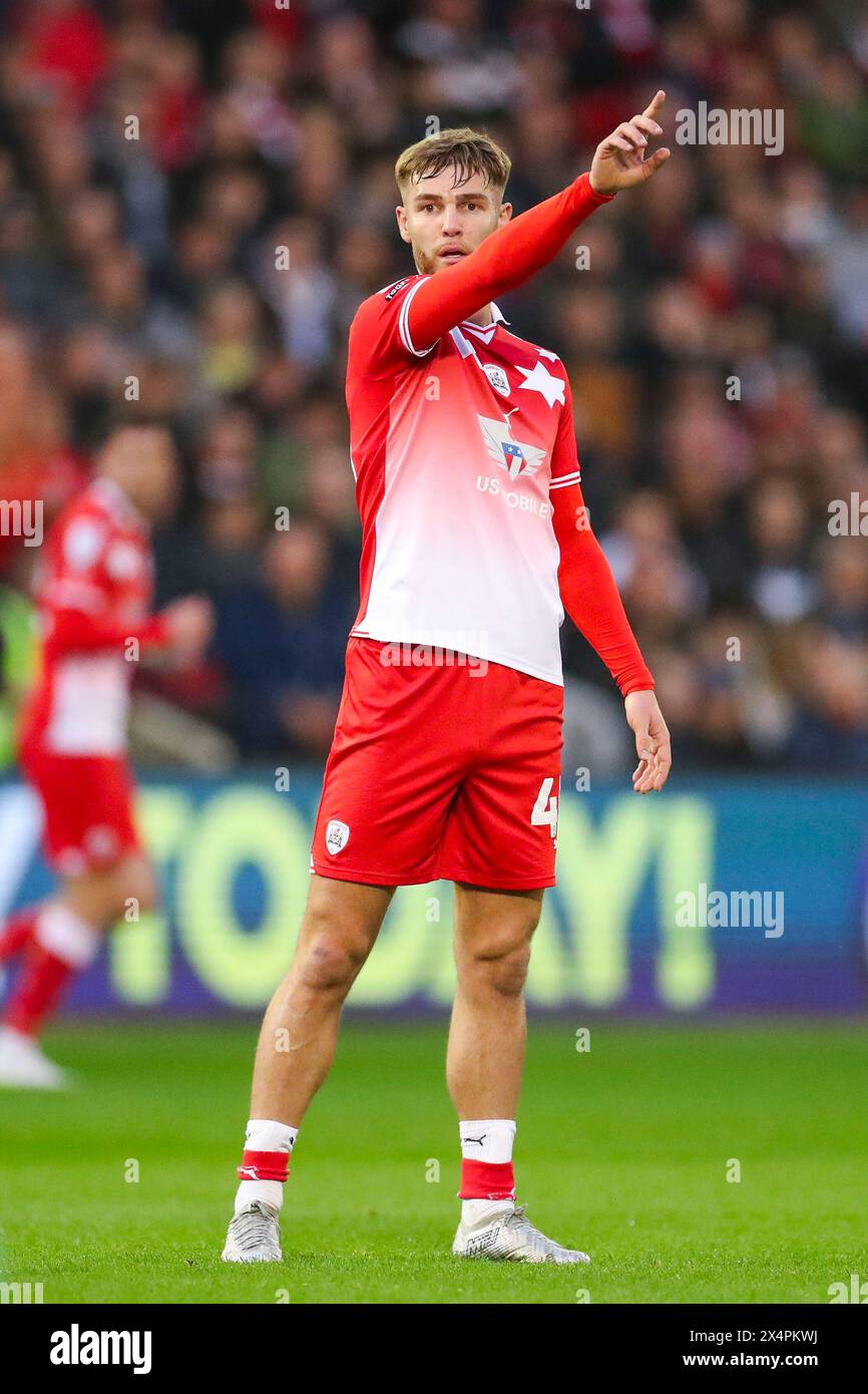Barnsley, UK. 03rd May, 2024. Barnsley forward John McAtee (45 ...