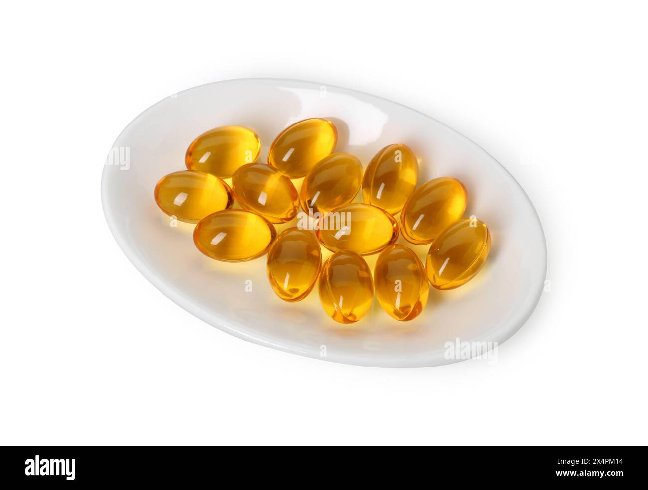 Vitamin capsules isolated on white. Health supplement Stock Photo - Alamy