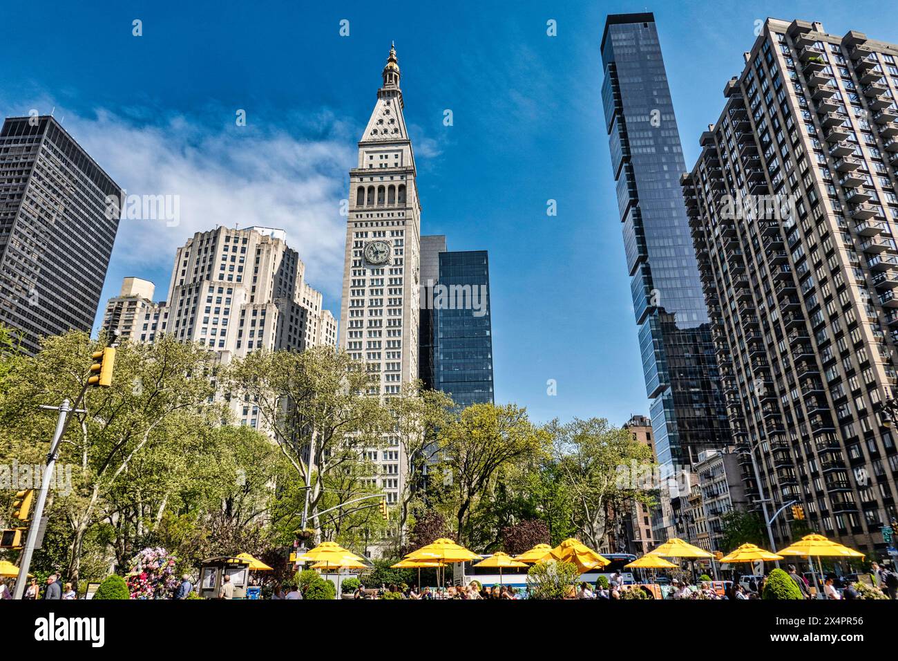 Luxury condominiums and stately office buildings Surround Madison ...