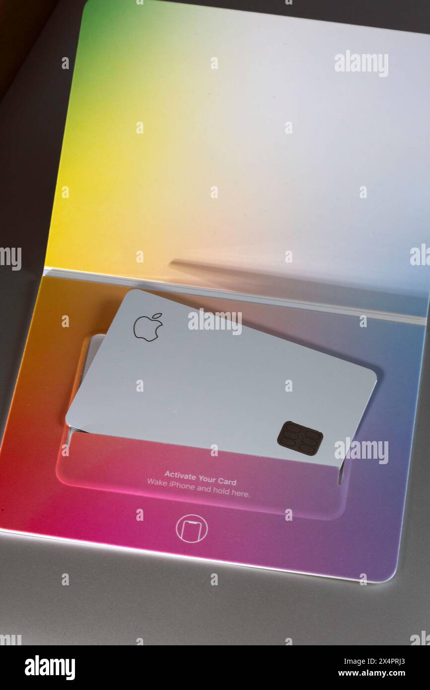 The physical Apple card is a titanium Hacer etched credit card, 2024 ...
