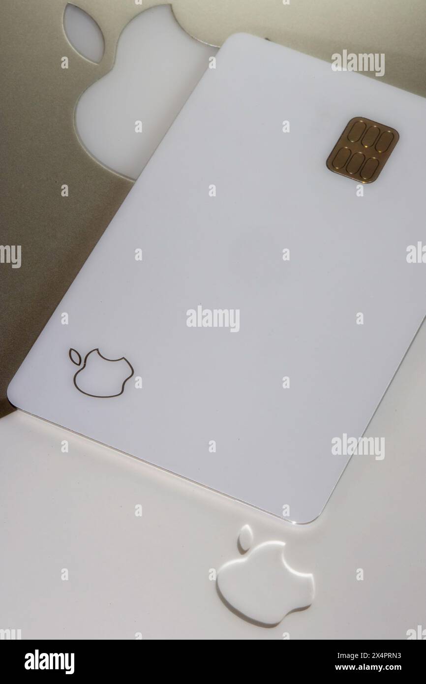 The physical Apple card is a titanium Hacer etched credit card, 2024 ...