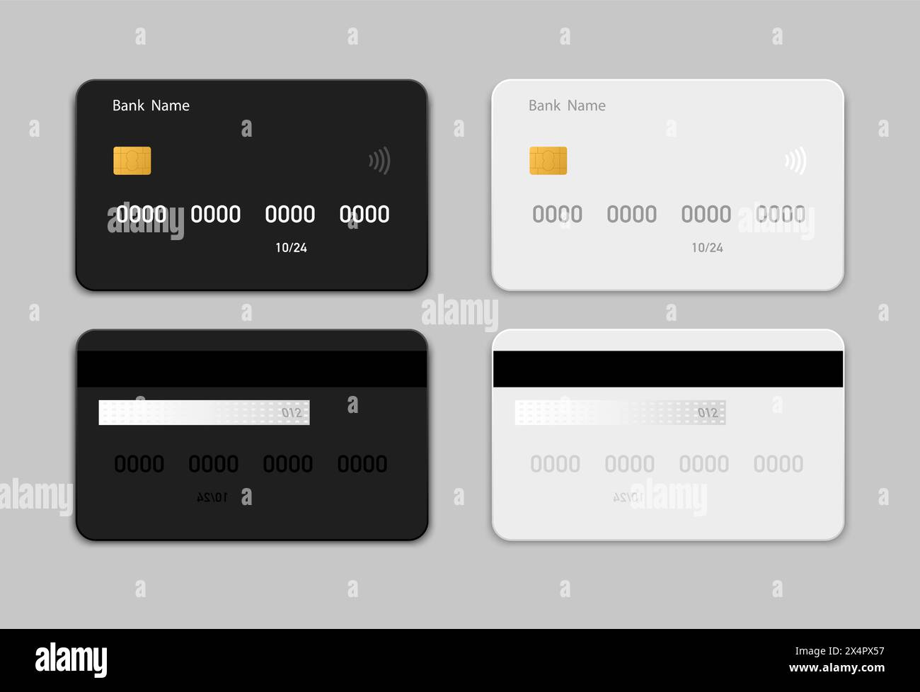 Blank black credit card template Stock Vector Images - Alamy