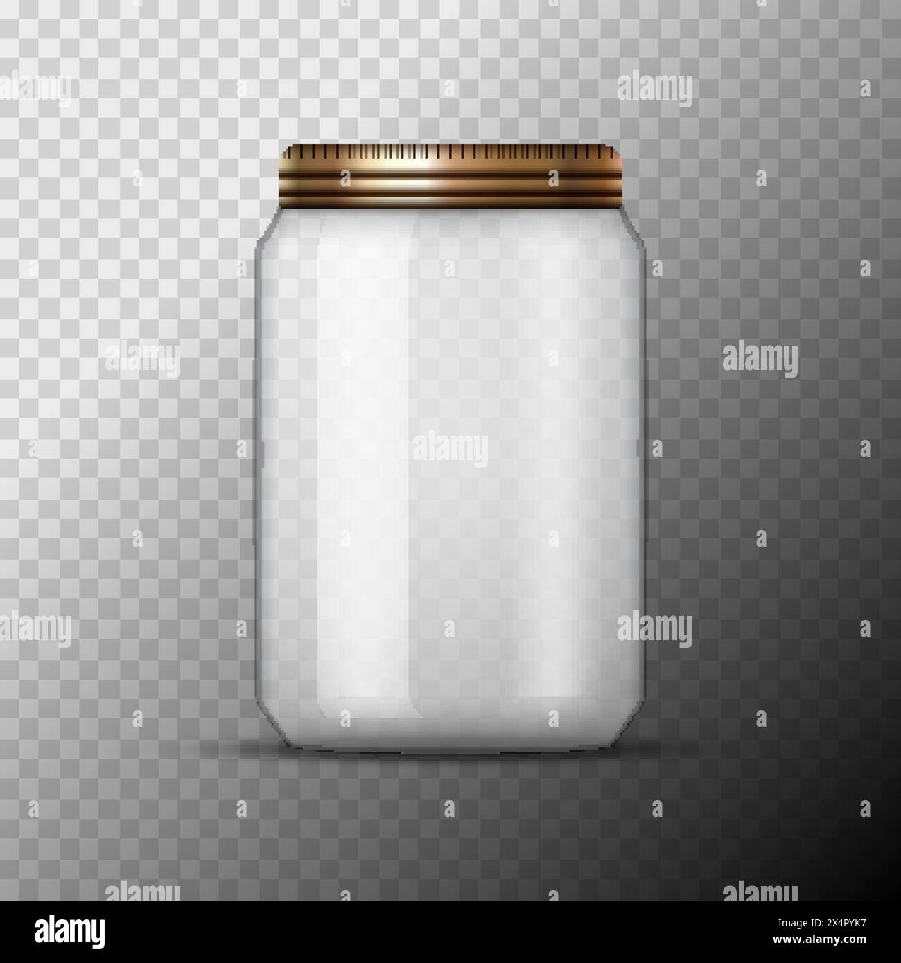 Empty transparent jars Stock Vector Images - Alamy
