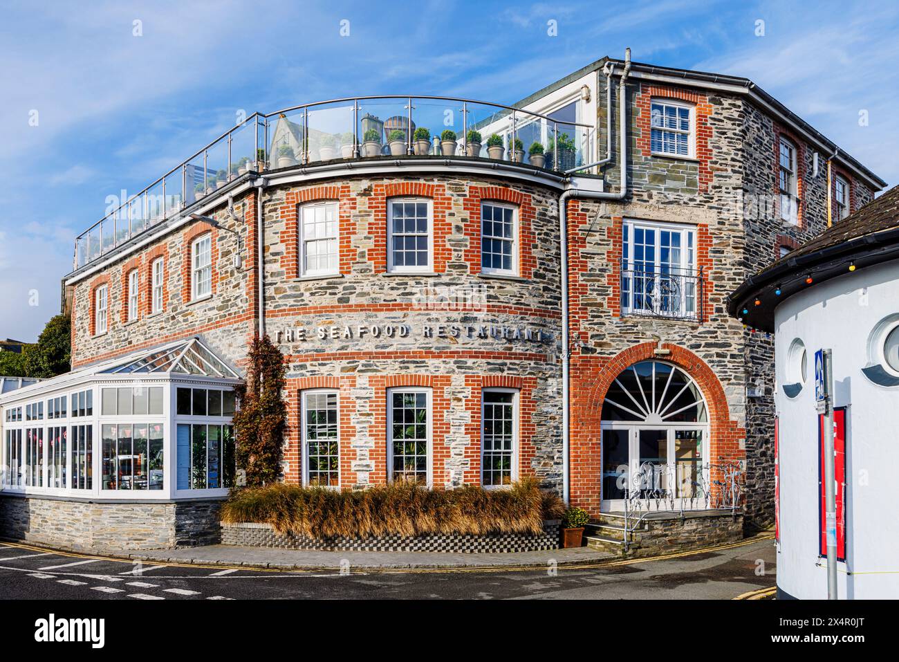 The exterior of The Seafood Restaurant, a Rick Stein establishment in ...