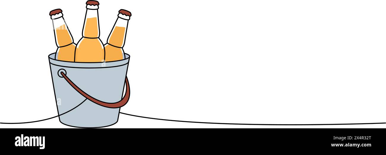 Continuous linear drawing ice Stock Vector Images - Alamy