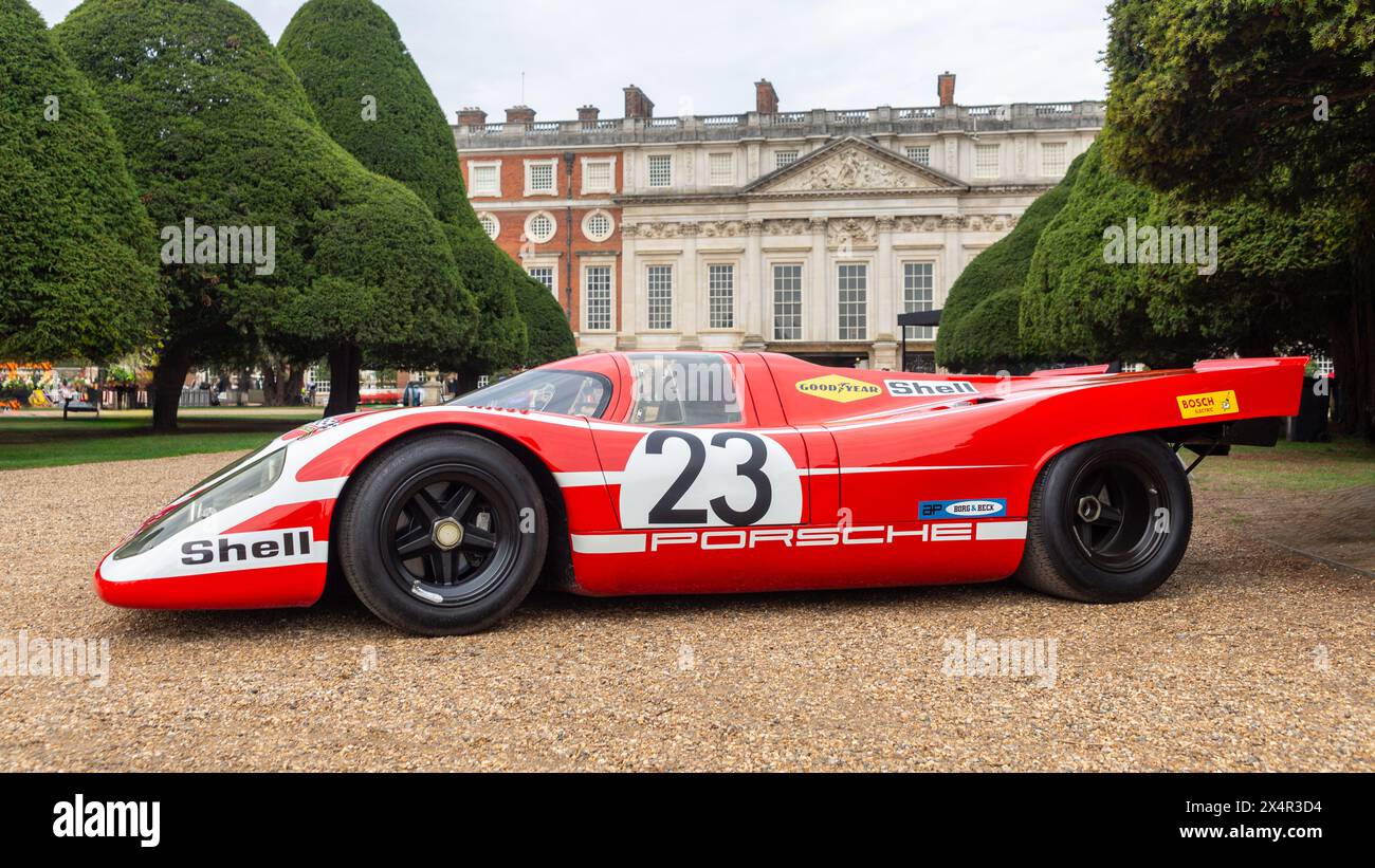 Porsche race car at the Concours of Elegance - Hampton Court Palace ...