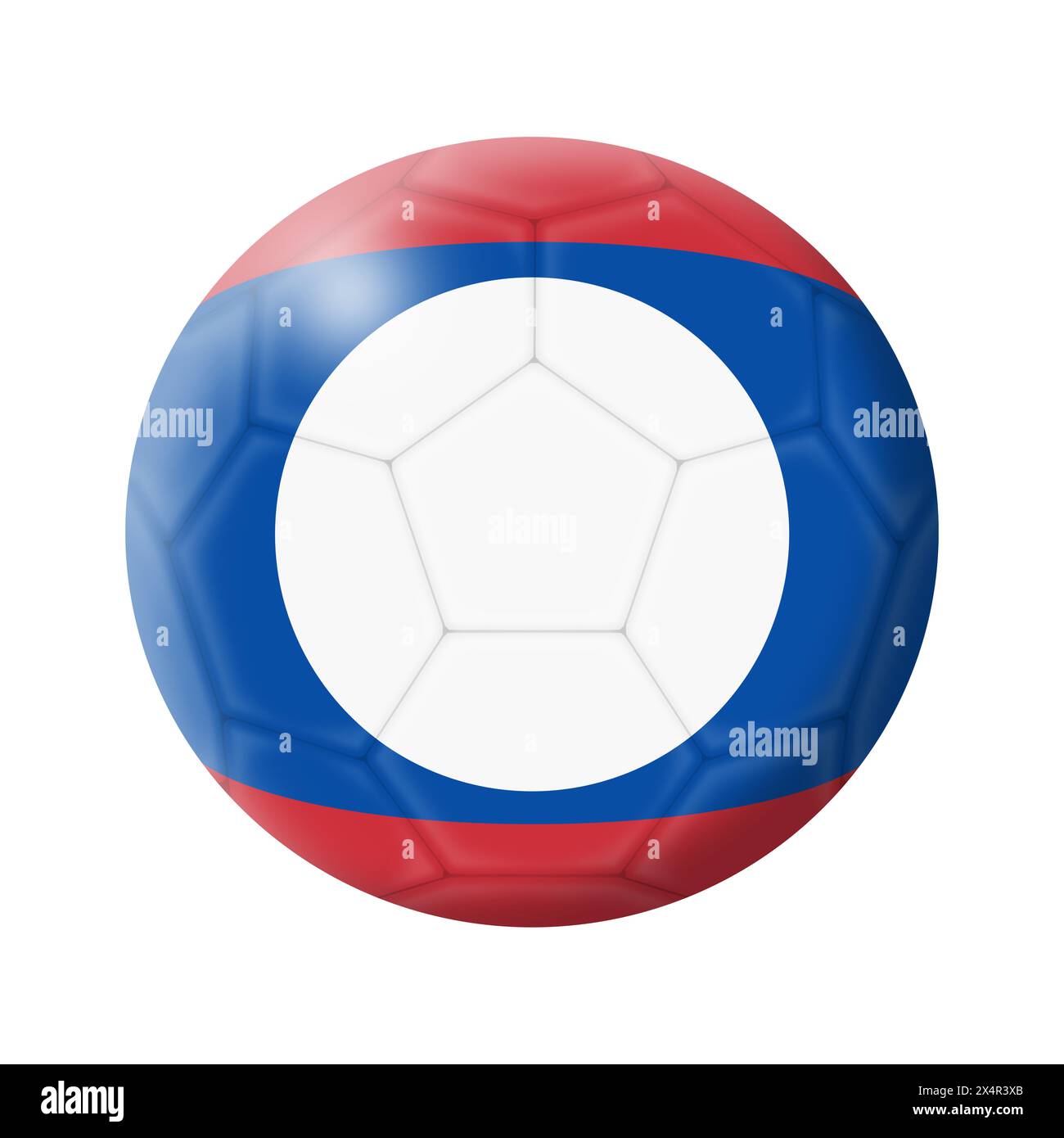 Laos soccer ball football 3d illustration Stock Photo - Alamy
