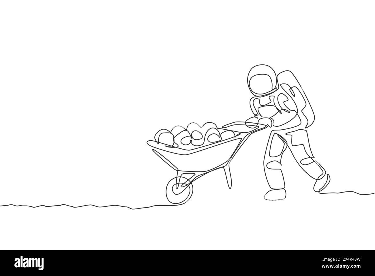 Wheelbarrow full of fruits and vegetables Stock Vector Images - Alamy