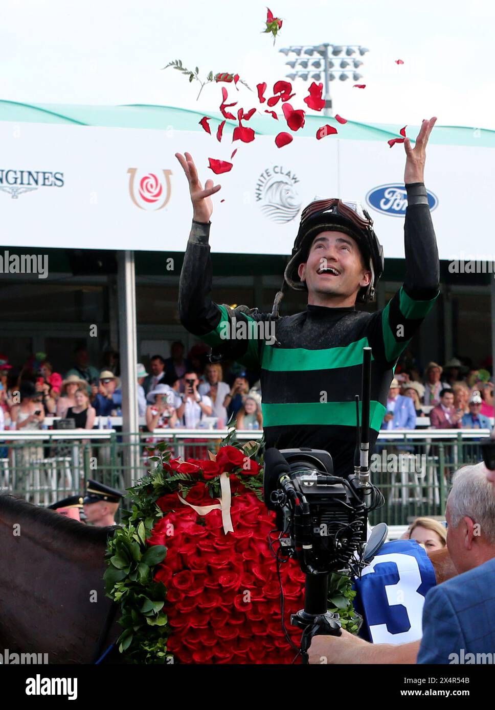 Louisville, United States. 03rd May, 2024. Jockey Brian Hernandez ...