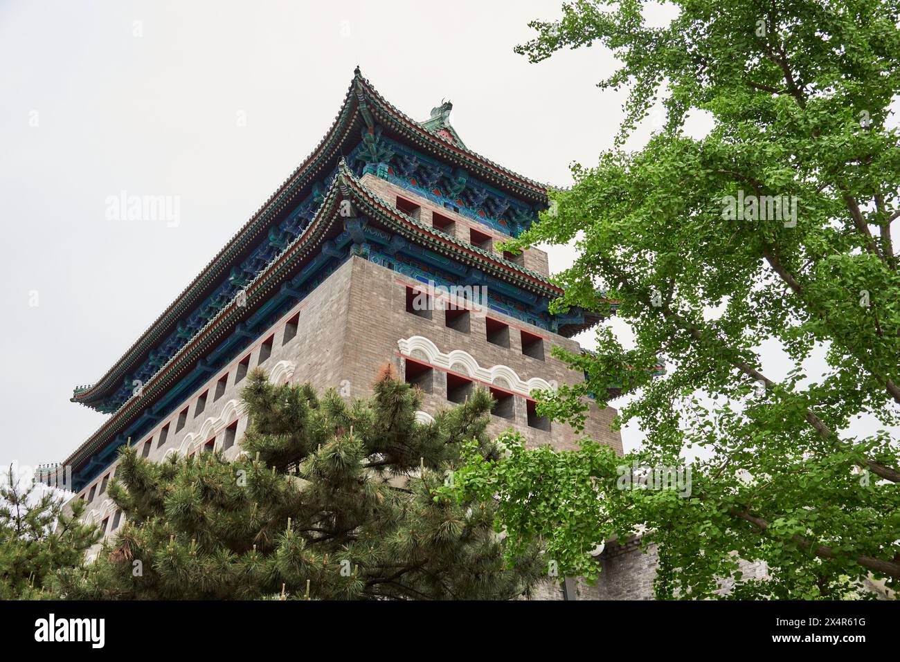 Archery tower of the historic Zhengyangmen gate in Qianmen street ...