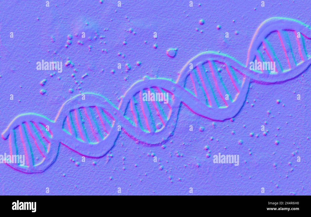 Molecule of deoxyribonucleic acid (DNA), double helix, illustration ...