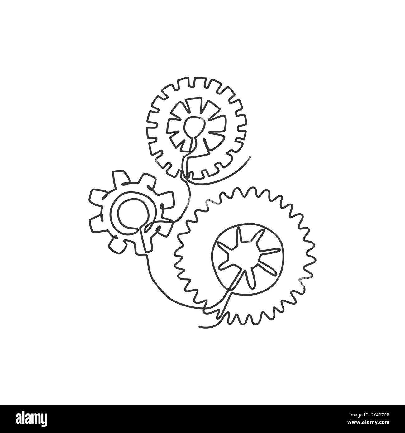 Mechanical line drawing hi-res stock photography and images - Alamy