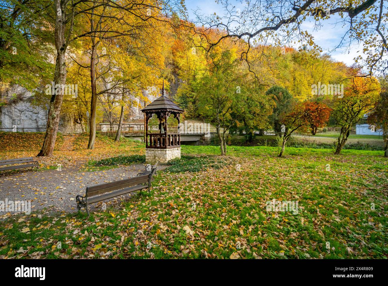 St John Kanty's Chapel in Ojców National Park in beautiful autumn ...