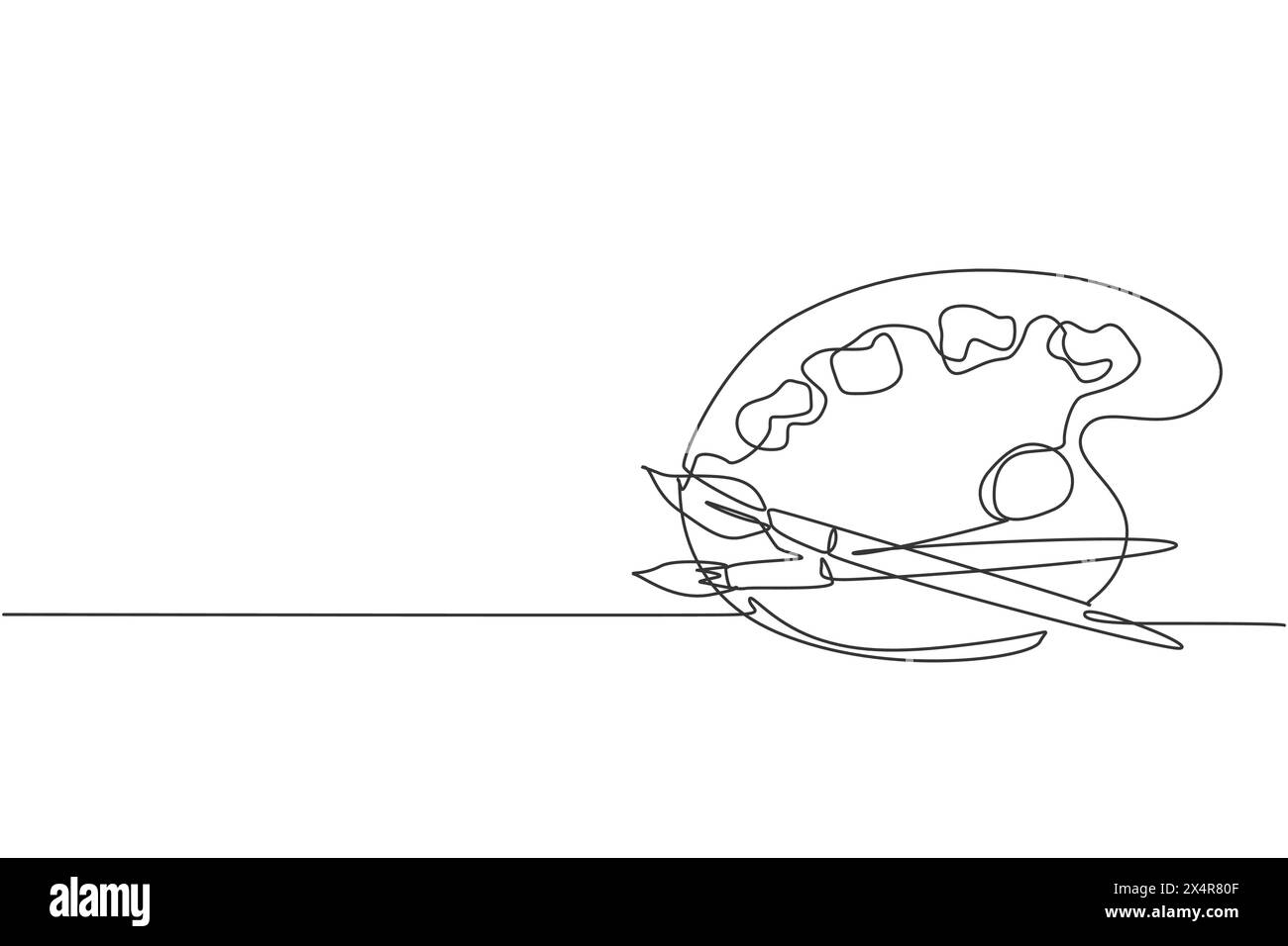 Colour palette line drawing Stock Vector Images - Alamy