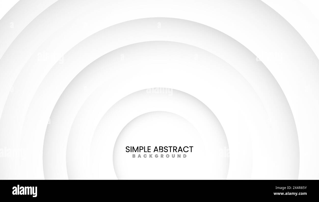 Minimalist White Background with Subtle Circle Shadows Stock Vector ...