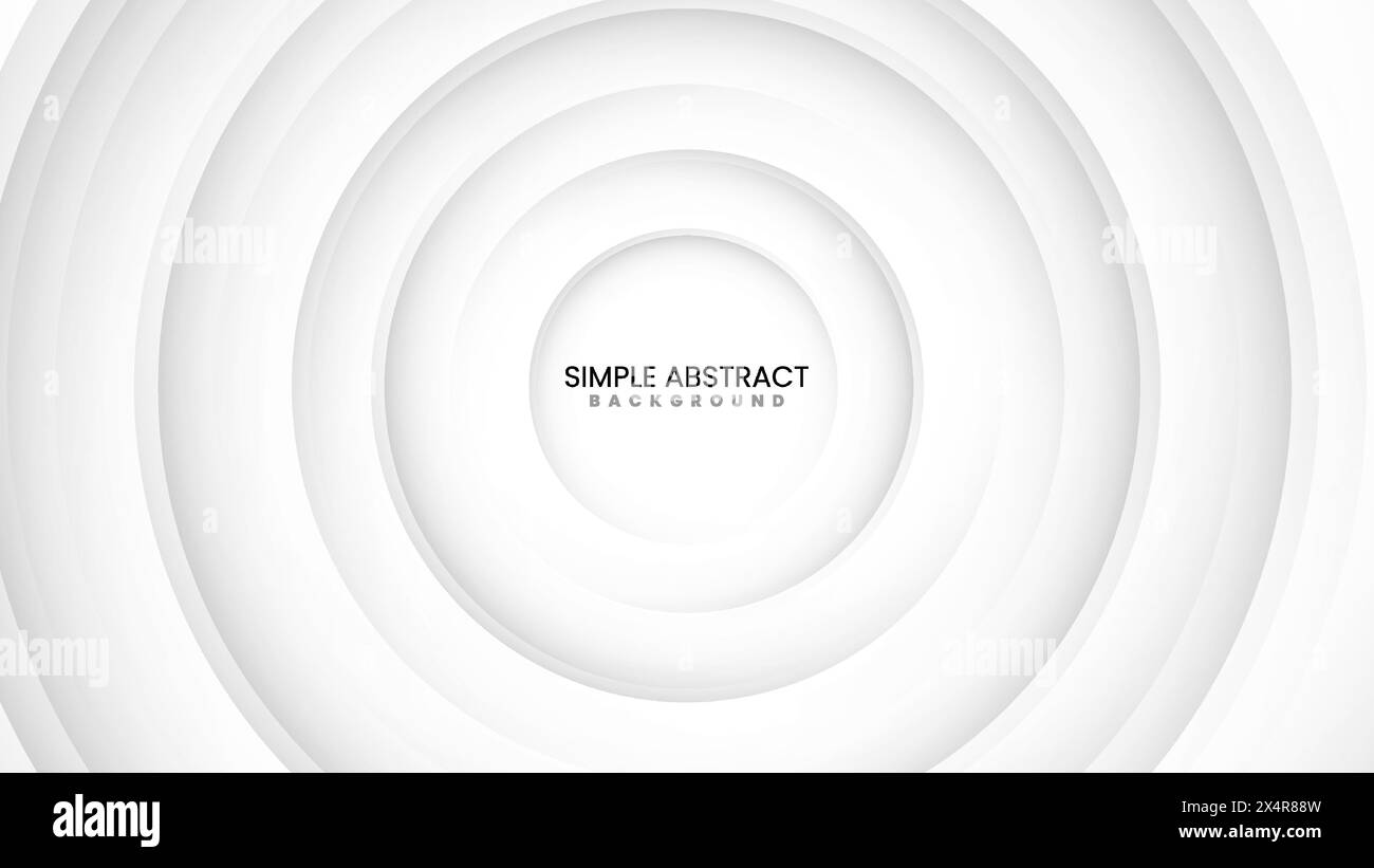 Minimalist White Background with Subtle Circle Shadows Stock Vector ...