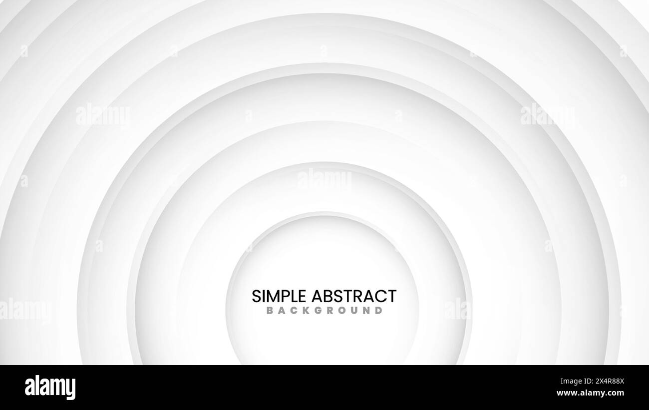 Minimalist White Background with Subtle Circle Shadows Stock Vector ...