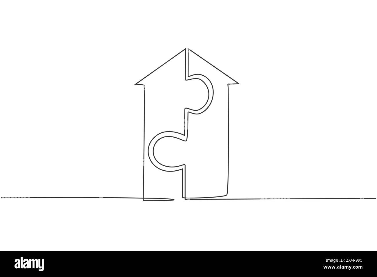 Arrow jigsaw puzzles Stock Vector Images - Alamy