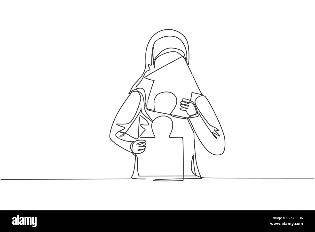 Arabic woman house work Stock Vector Images - Alamy