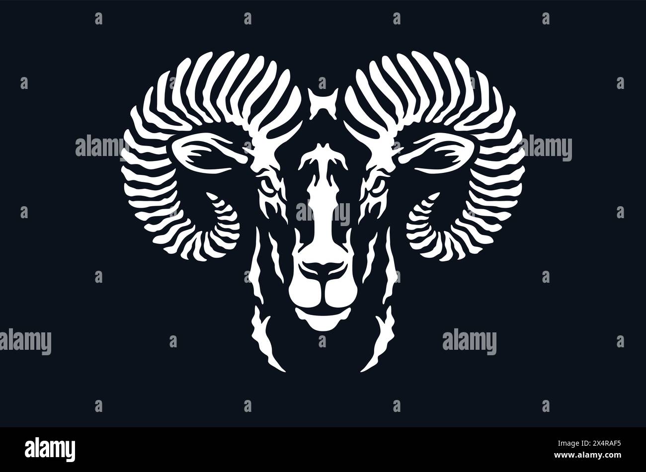 Big mountain sheep Stock Vector Images - Alamy