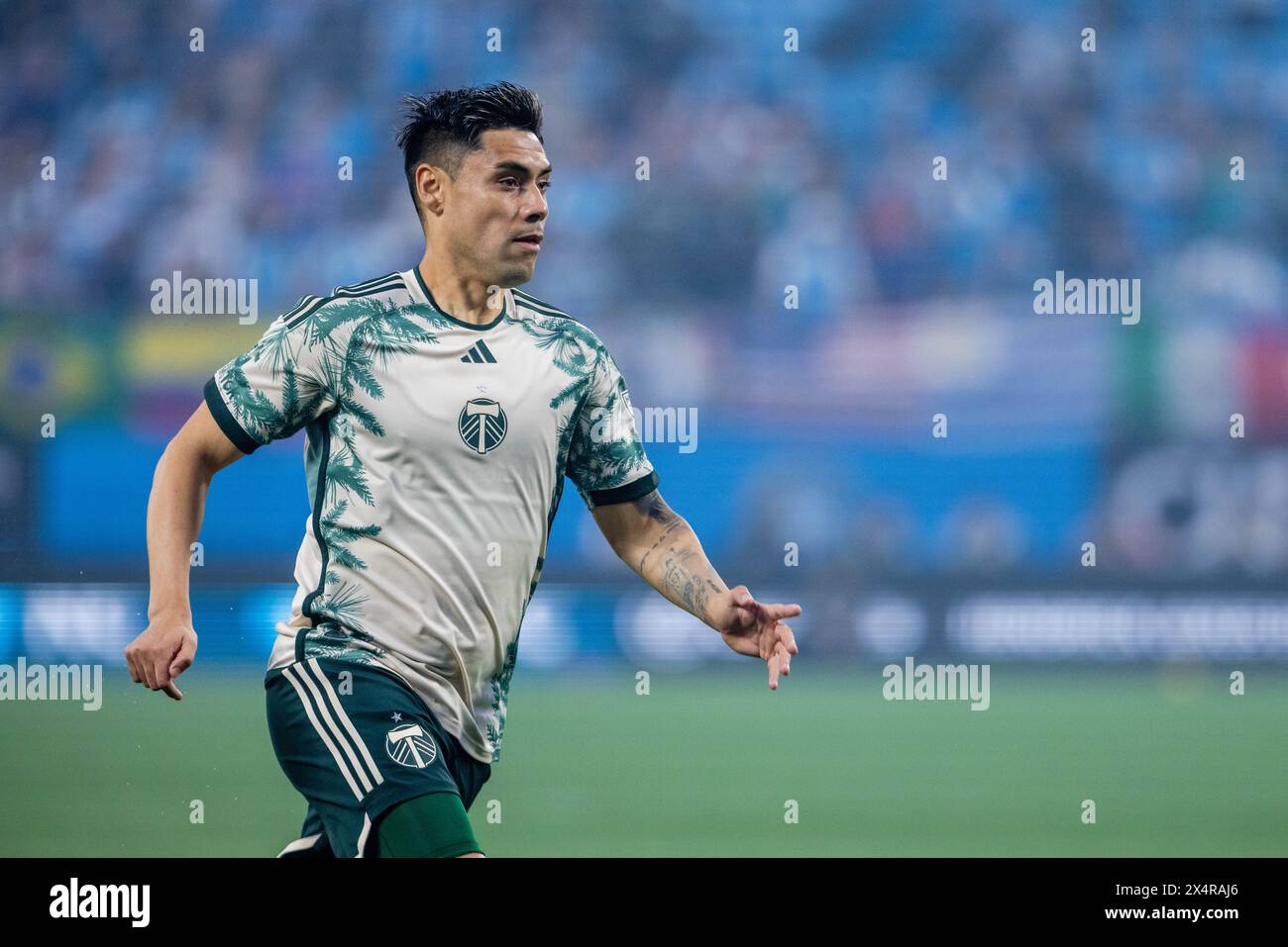 Charlotte, NC, USA. 4th May, 2024. Portland Timbers forward Felipe Mora ...