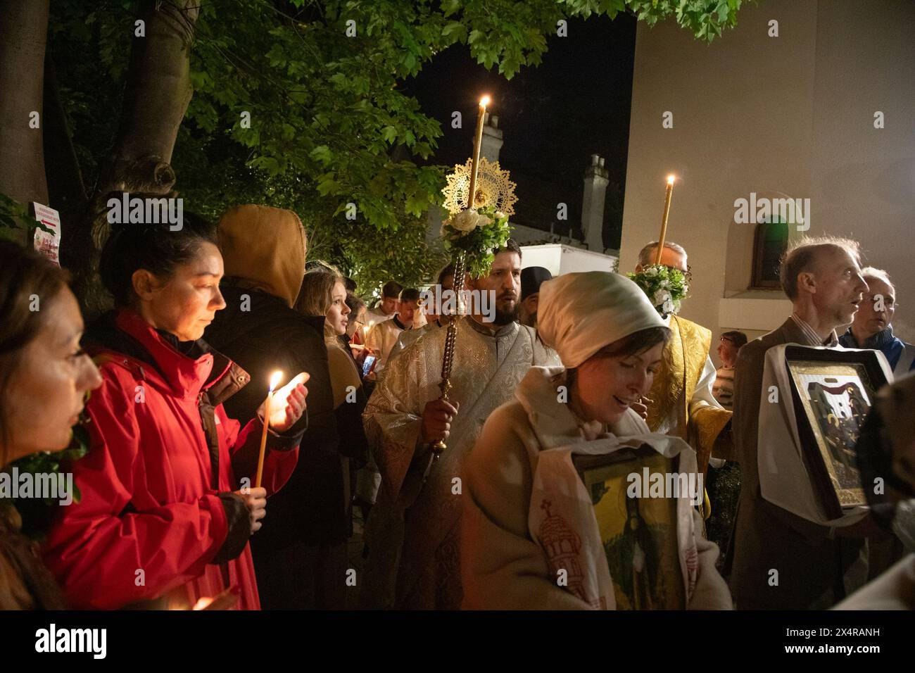 London, UK. 5th May 2024. Worshippers have come together for a midnight ...