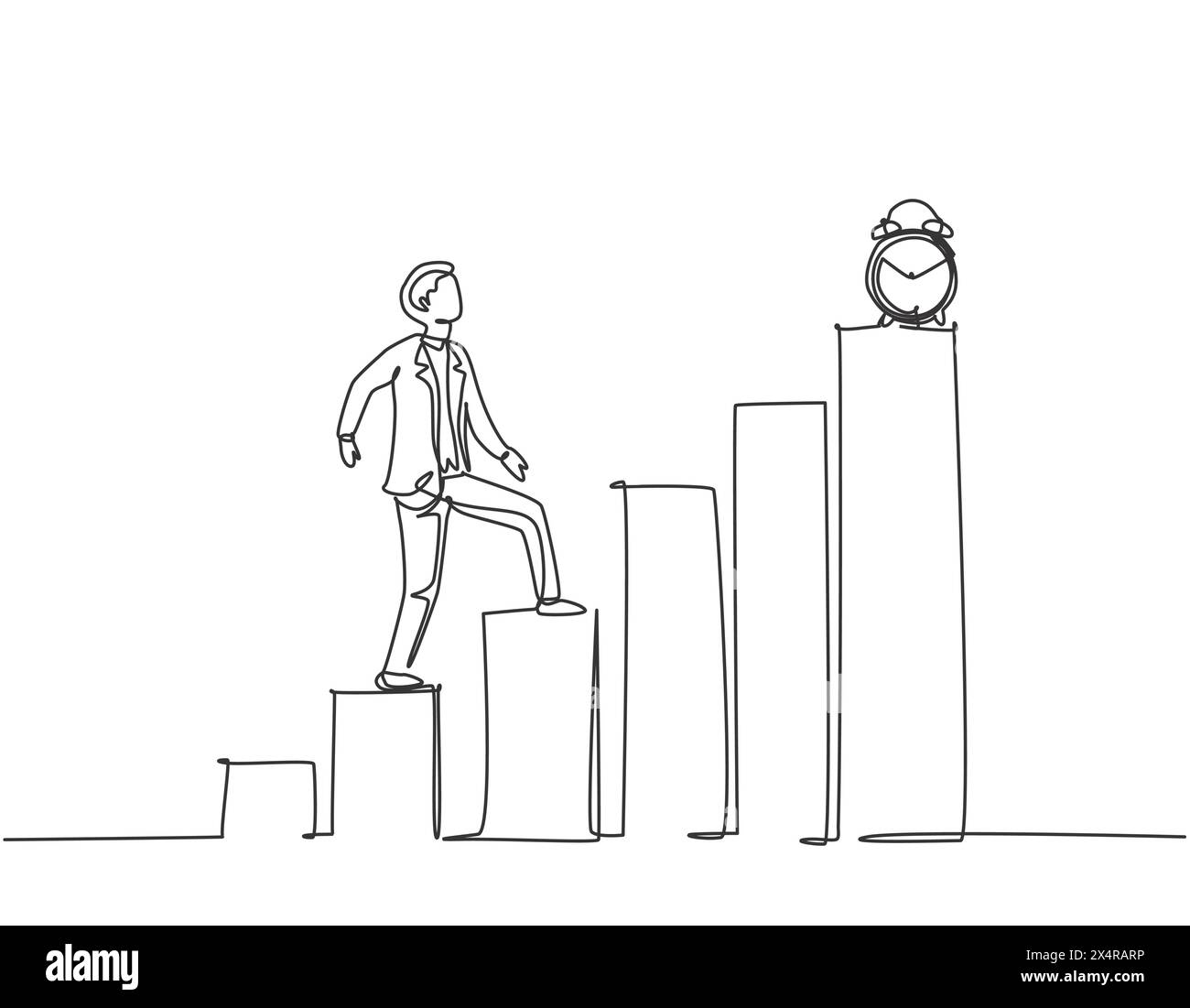 Hand drawing goals graph hi-res stock photography and images - Alamy