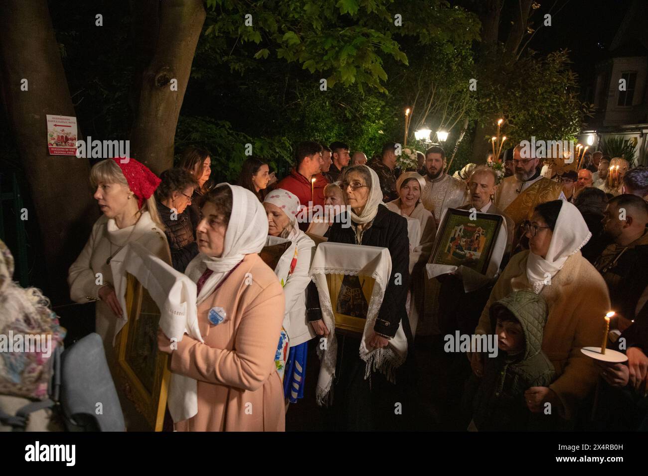 London, UK. 5th May 2024. Worshippers have come together for a midnight ...