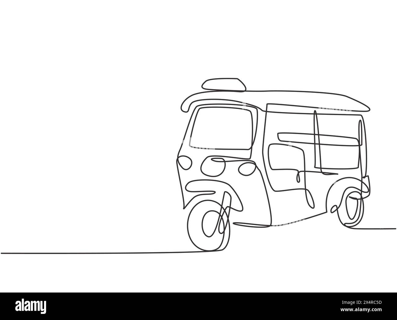 Tuktuk travel around bangkok Stock Vector Images - Alamy
