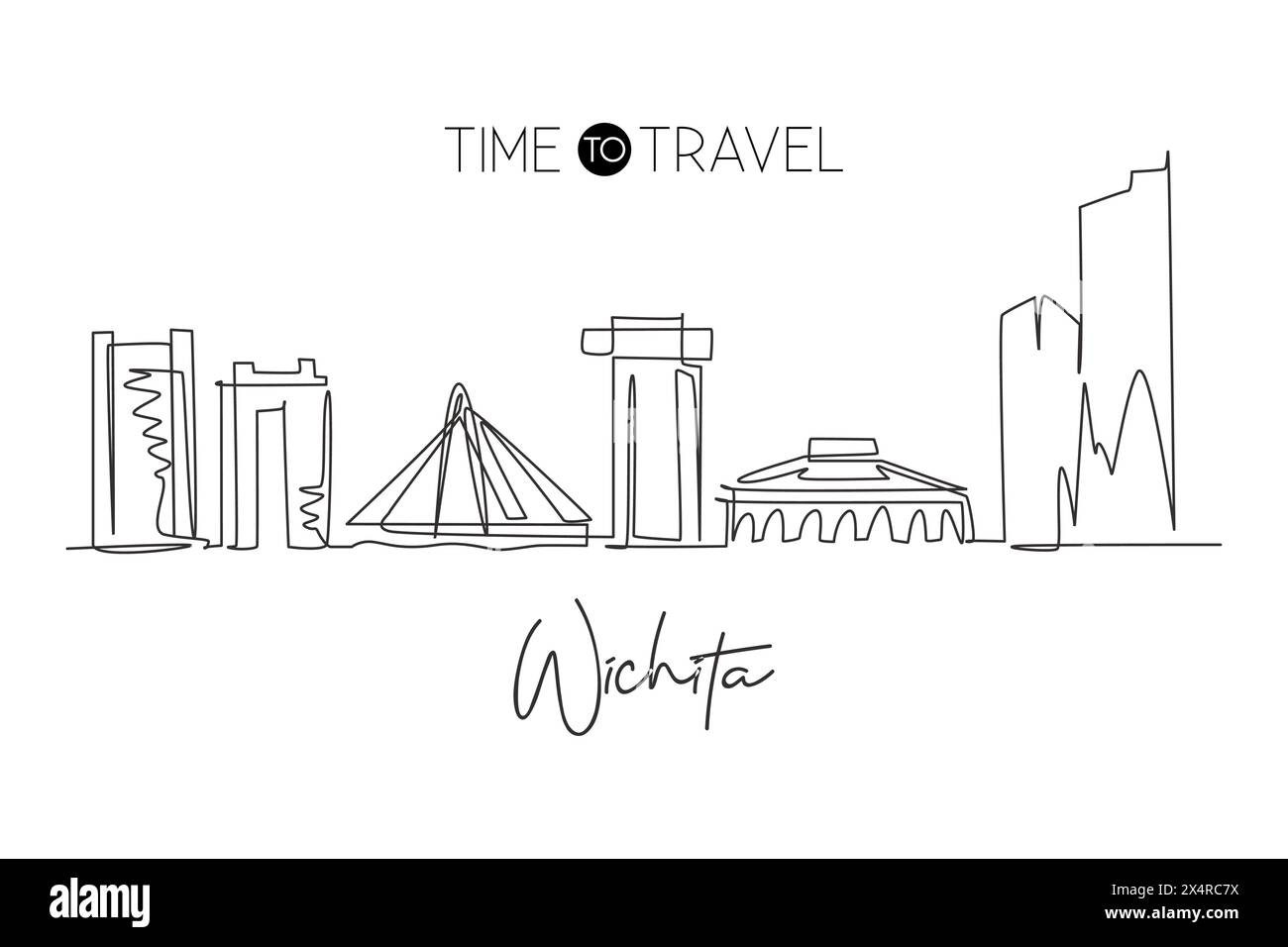 Wichita aerial Stock Vector Images - Alamy