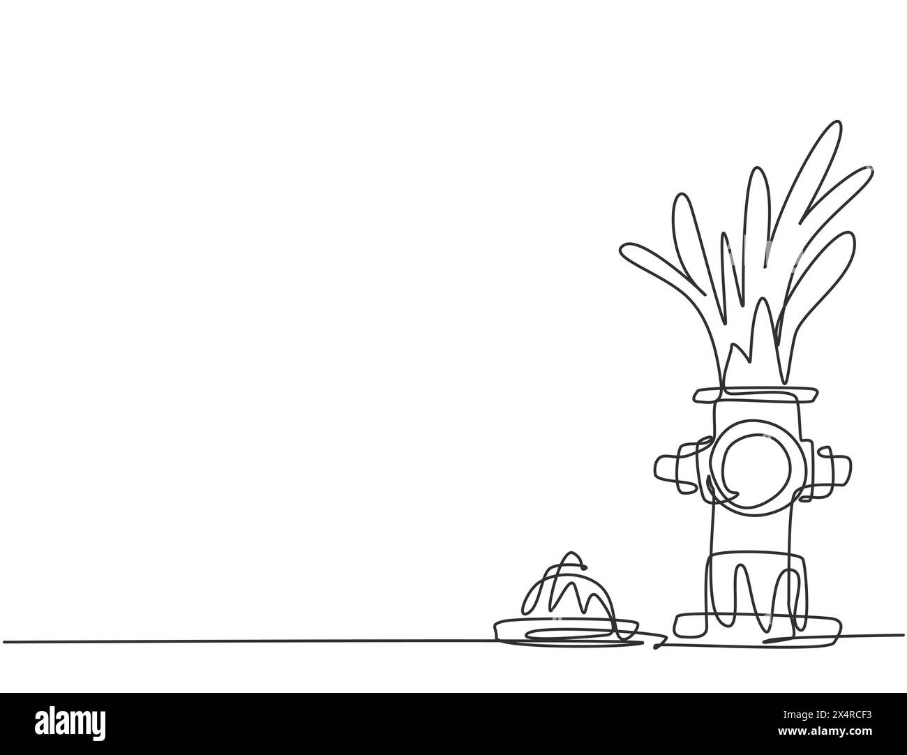 Gushing water pipe concept Stock Vector Images - Alamy